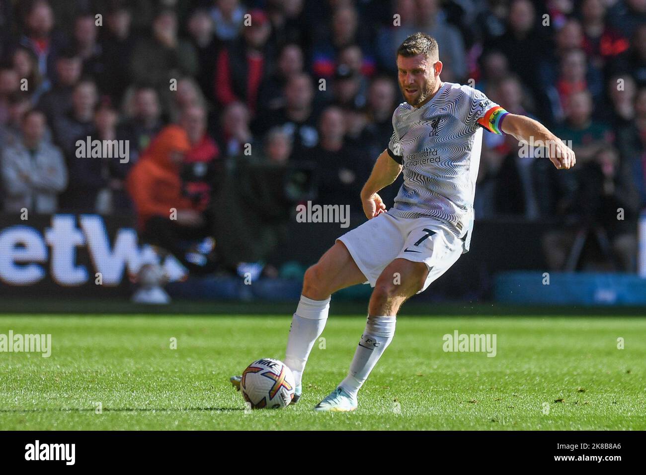 Nottingham, UK. 22nd Oct, 2022. James Milner #7 of Liverpool during the ...
