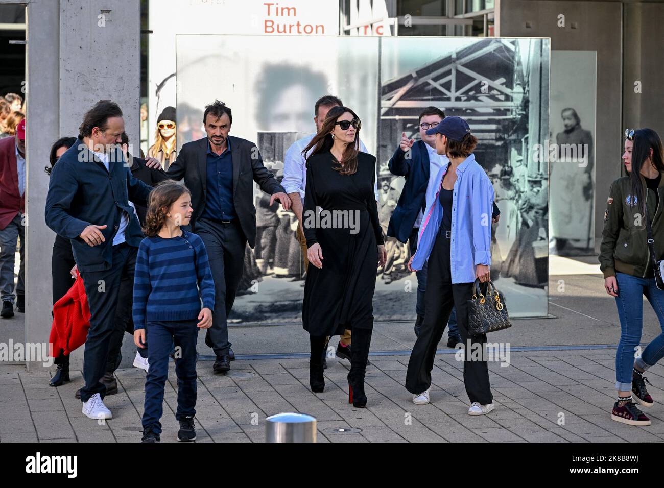 Mayor of Lyon Gregory Doucet, Monica Bellucci, Tim Burton attending the ...