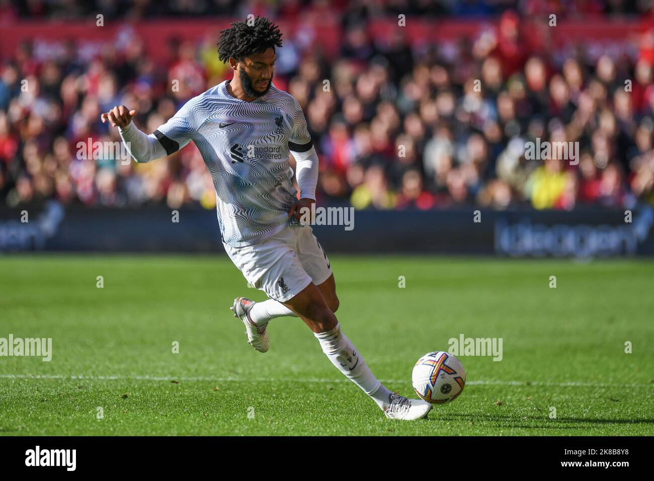 Joe Gomez #2 of Liverpool during the Premier League match Nottingham ...