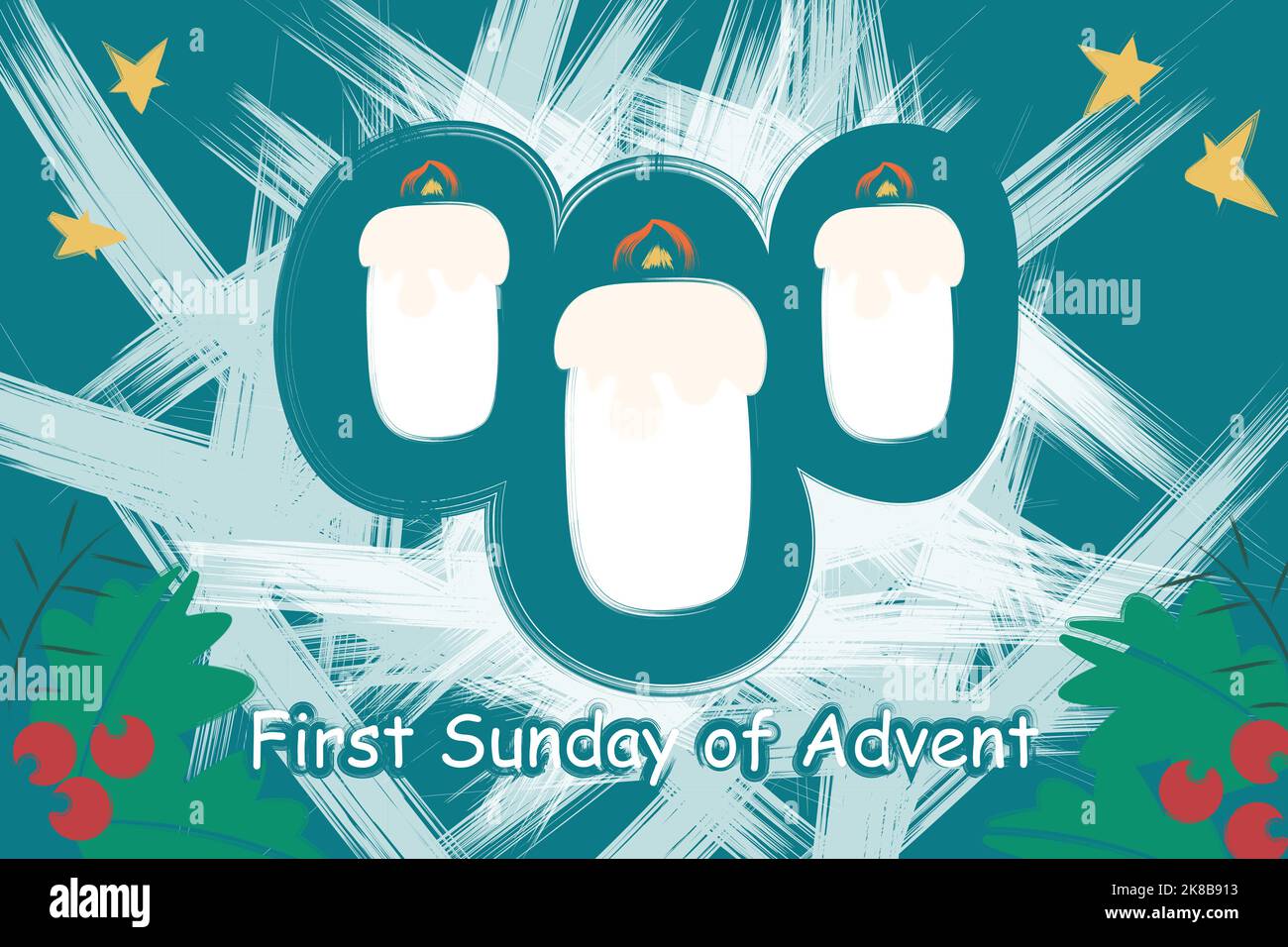First sunday of advent background Stock Vector Image & Art - Alamy