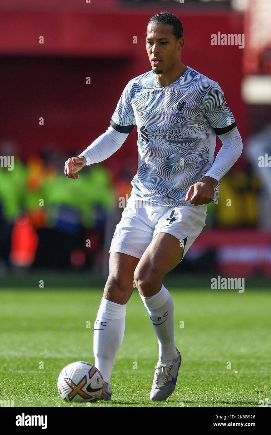 Virgil van Dijk #4 of Liverpool during the Premier League match ...