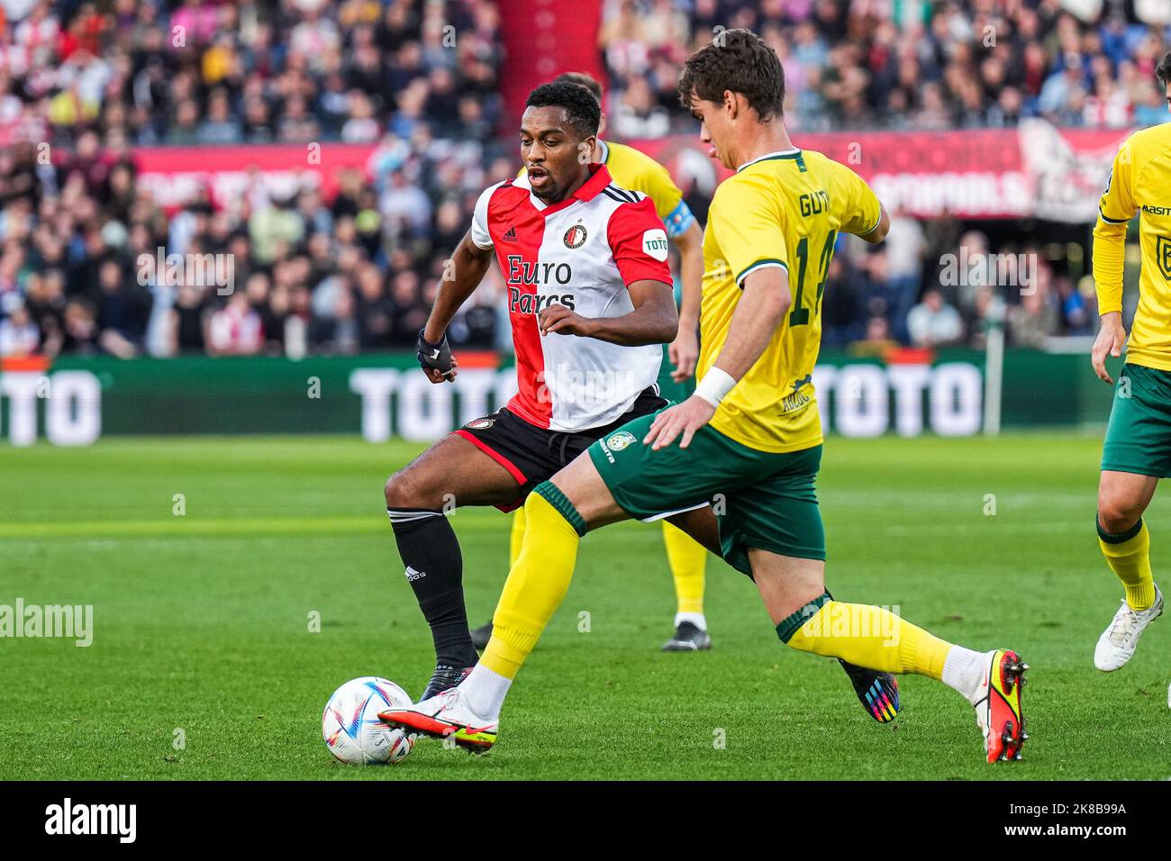 Rotterdam - Quinten Timber of Feyenoord, Rodrigo Guth of Fortuna ...