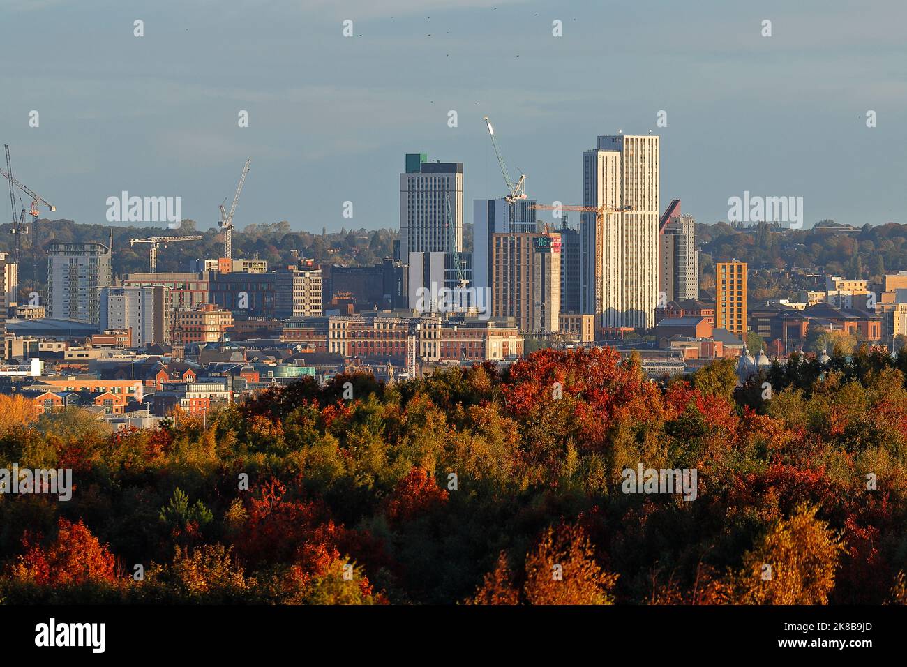 A view of the Arena Quarter cluster of buildings in Leeds City Centre ...