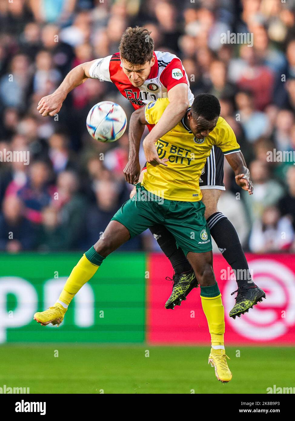 Rotterdam - Jacob Rasmussen of Feyenoord, Umaro Embalo of Fortuna ...