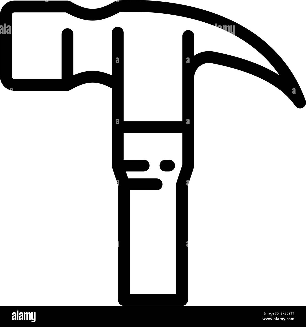 claw hammer line icon vector illustration Stock Vector Image & Art - Alamy