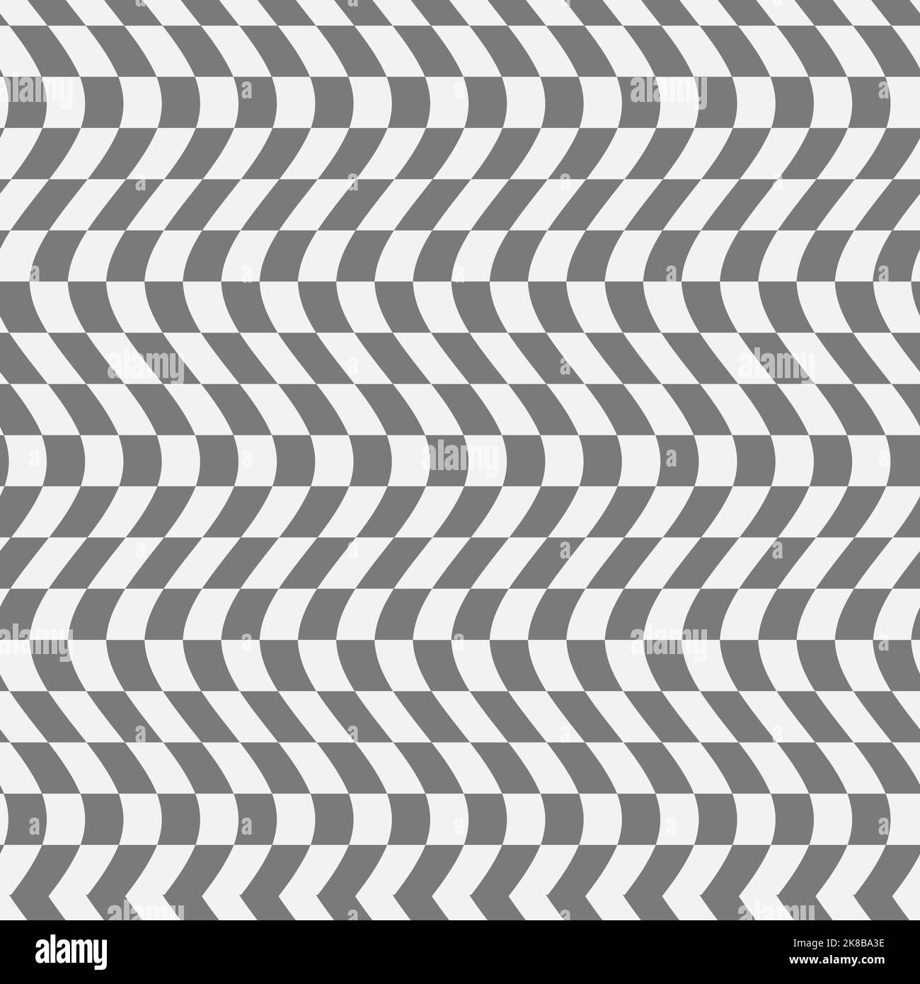 Distorted chessboard background gray and white. Trippy grid seamless ...