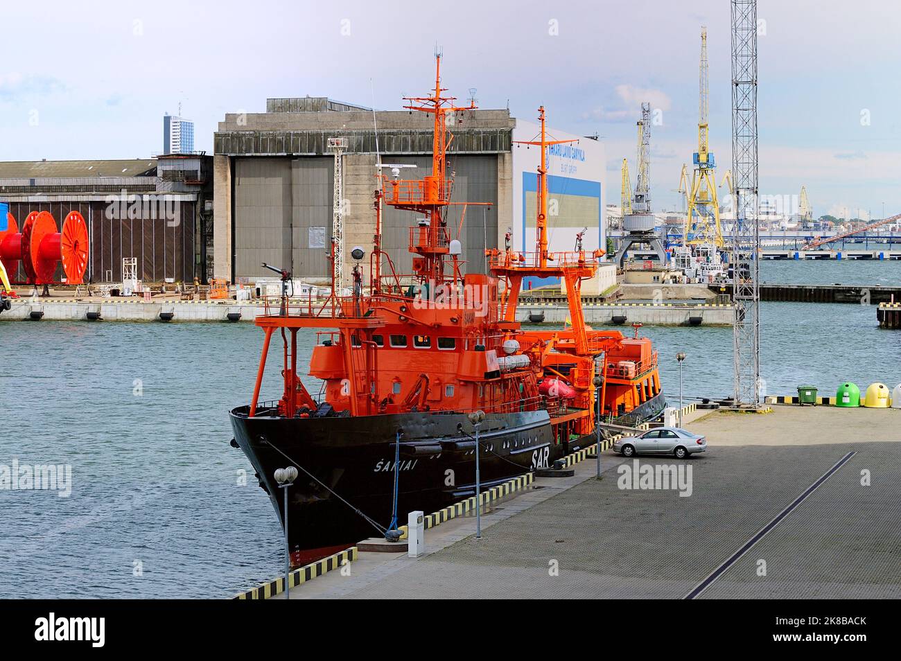 Klaipeda, Lithuanian - 17th June 2014:Vessel LTU SAR ship SAKIAI Stock ...