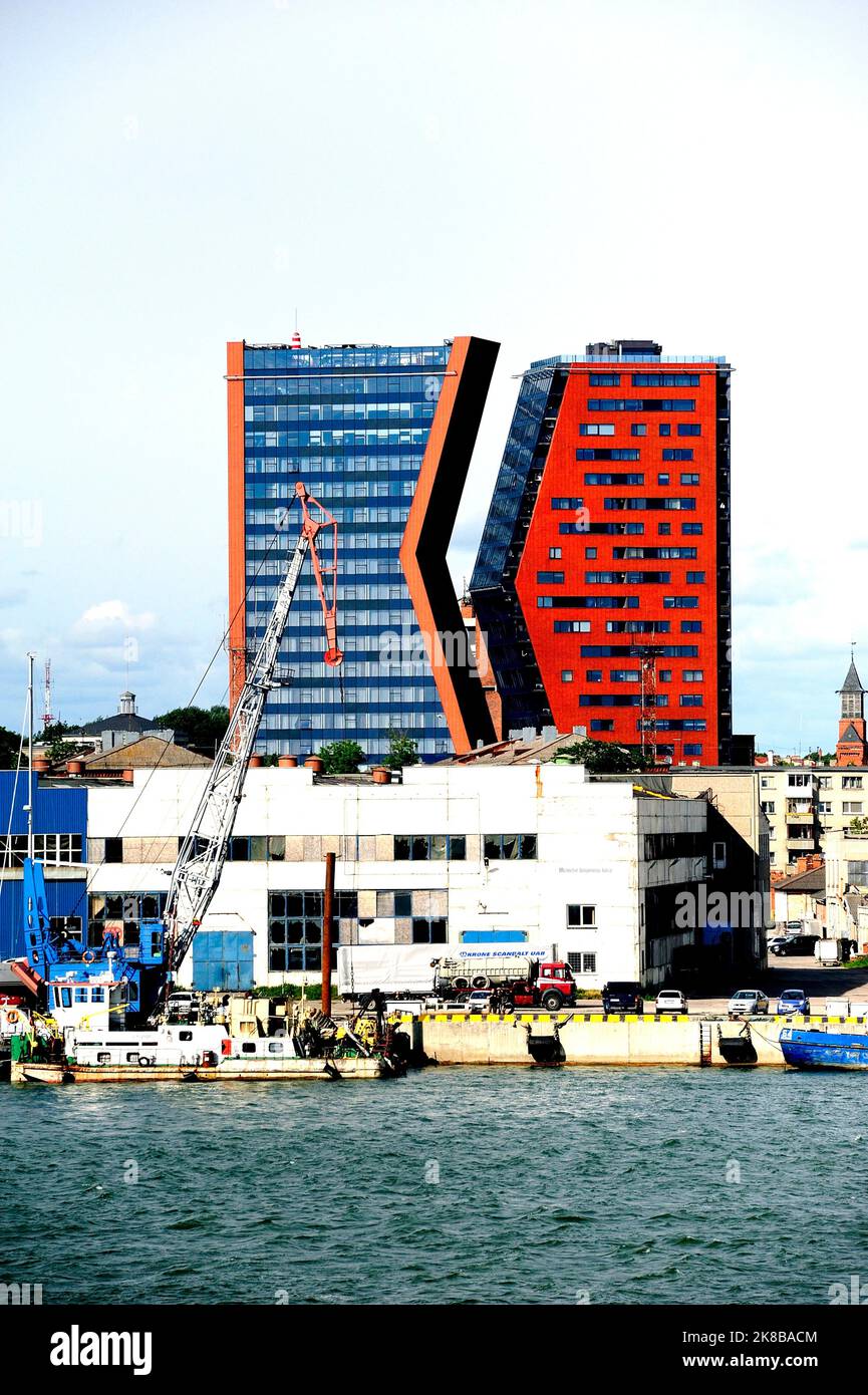 Klaipeda, Lithuanian - 17th June 2014:The K and D buildings of Klaipeda ...