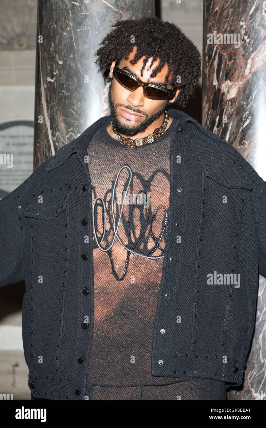 Jordan Hames attends the Mithridate Spring/Summer 2023 runway show at ...