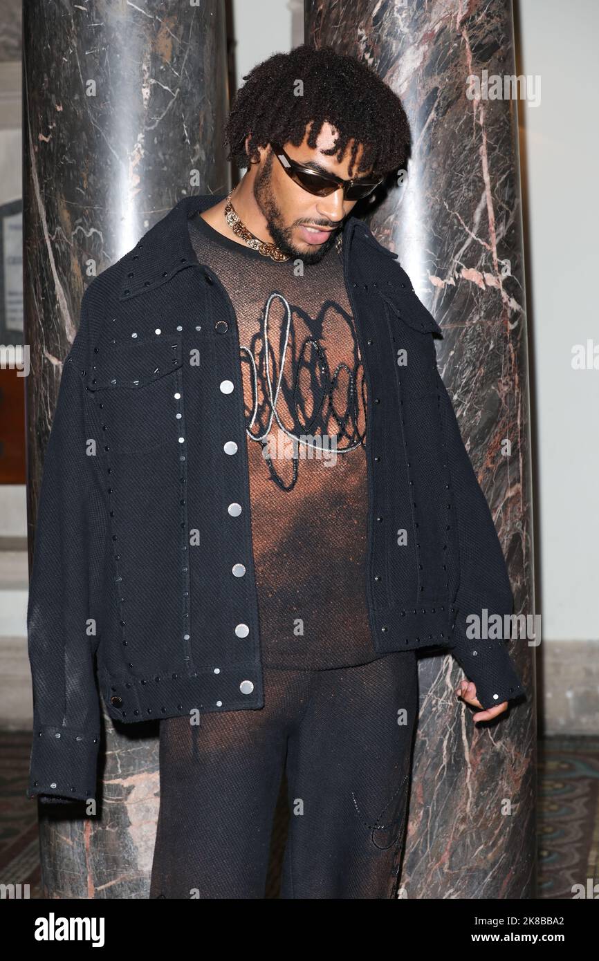 Jordan Hames attends the Mithridate Spring/Summer 2023 runway show at ...