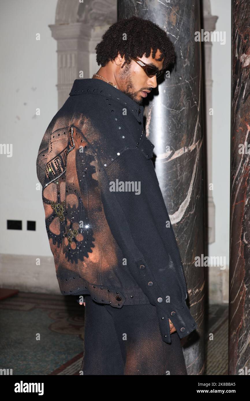 Jordan Hames attends the Mithridate Spring/Summer 2023 runway show at ...