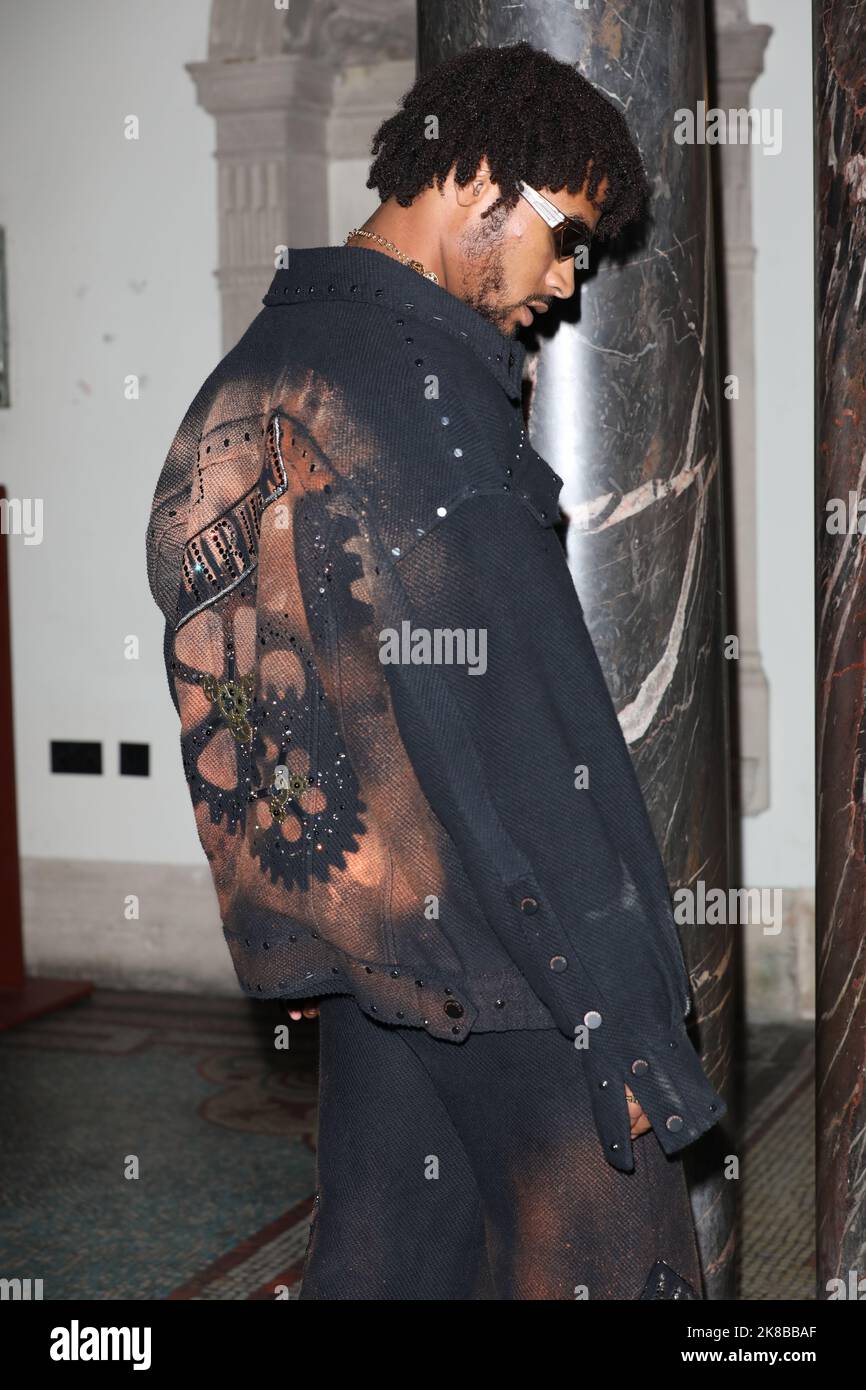 Jordan Hames attends the Mithridate Spring/Summer 2023 runway show at ...