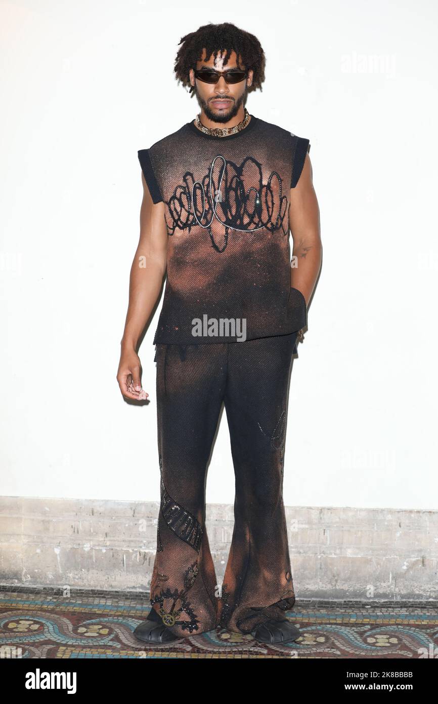 Jordan Hames attends the Mithridate Spring/Summer 2023 runway show at ...