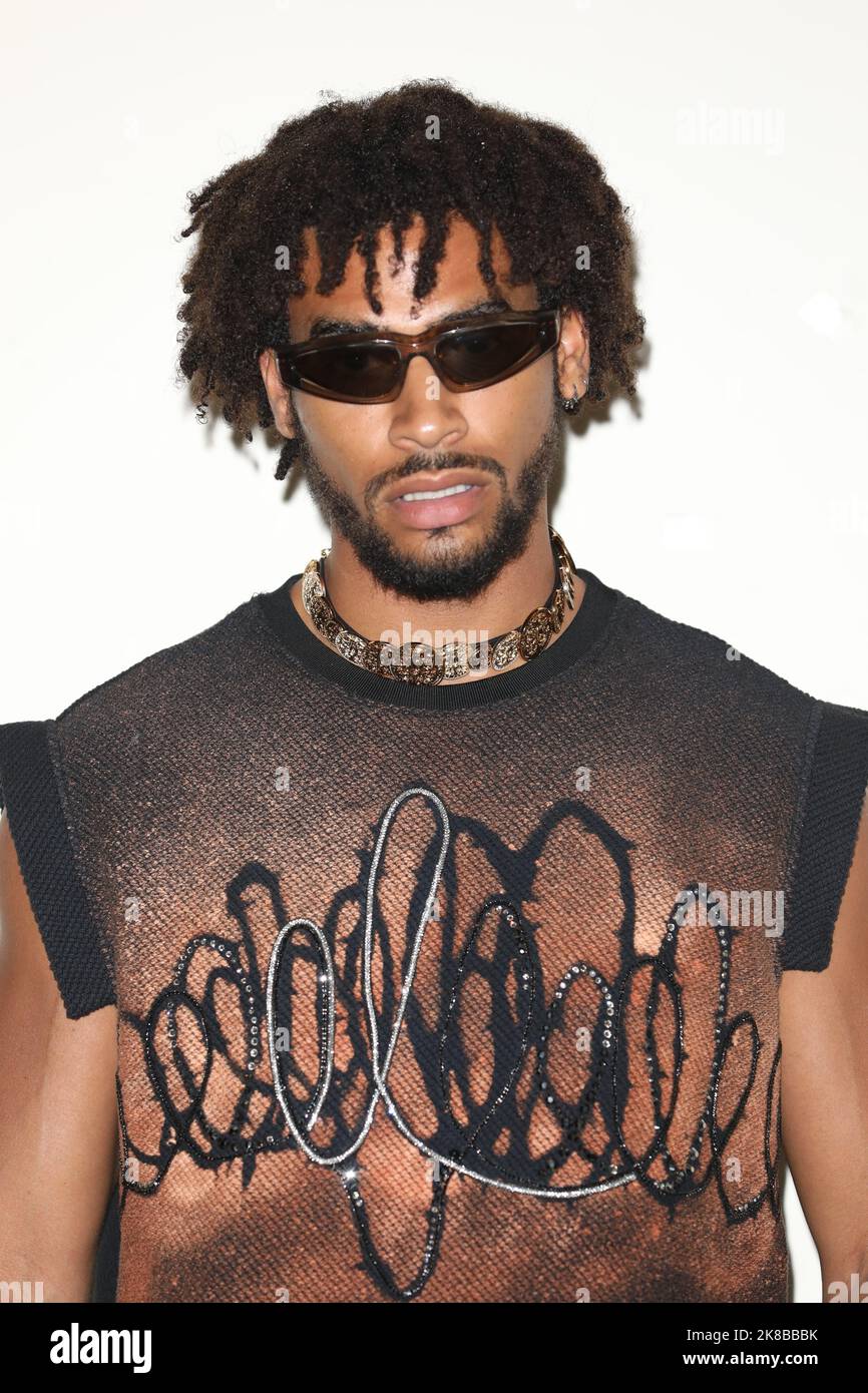 Jordan Hames attends the Mithridate Spring/Summer 2023 runway show at ...