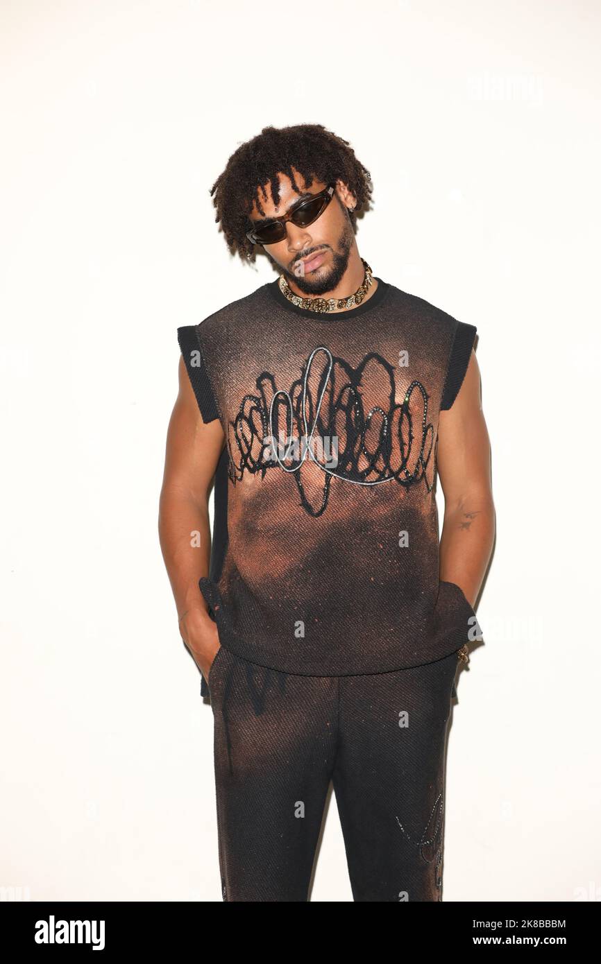 Jordan Hames attends the Mithridate Spring/Summer 2023 runway show at ...