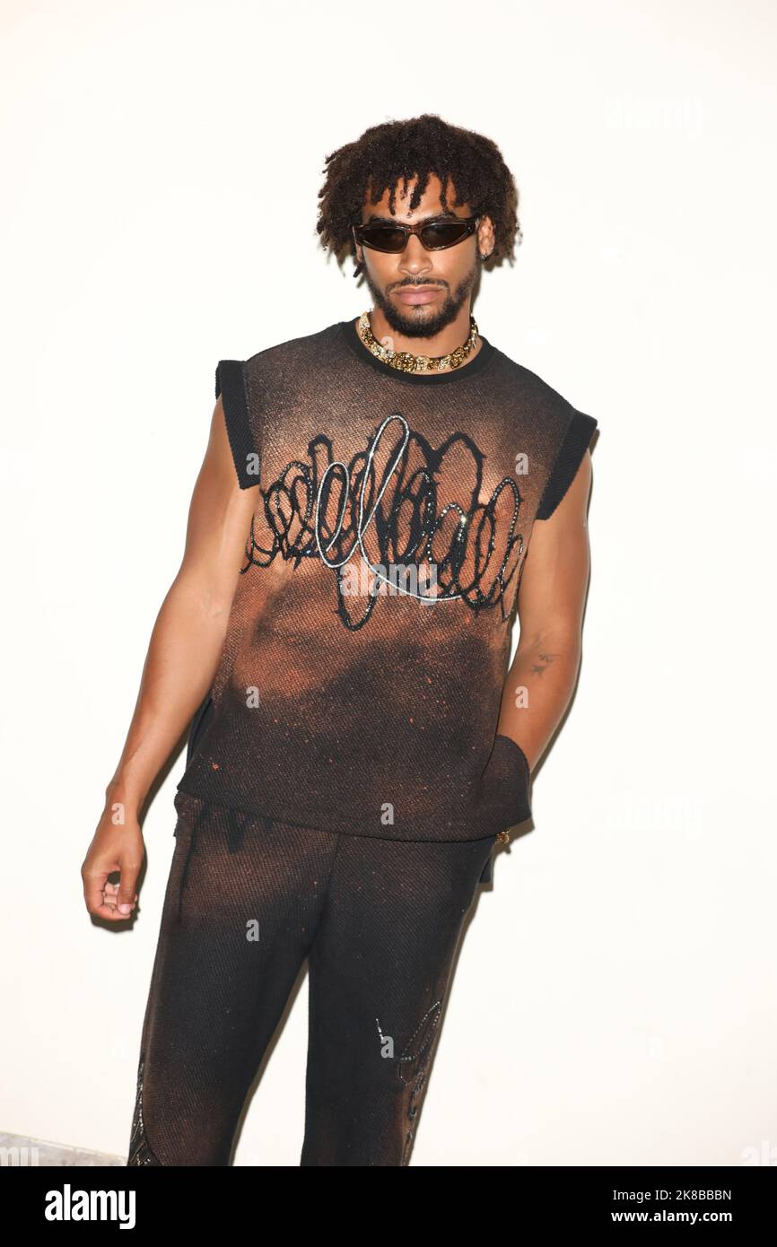 Jordan Hames attends the Mithridate Spring/Summer 2023 runway show at ...