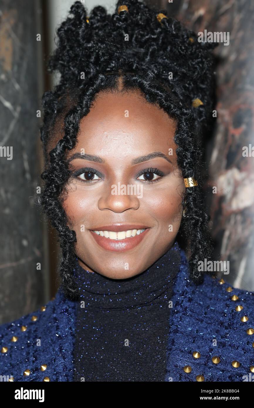 Aliyah Odoffin attends the Mithridate Spring/Summer 2023 runway show at ...