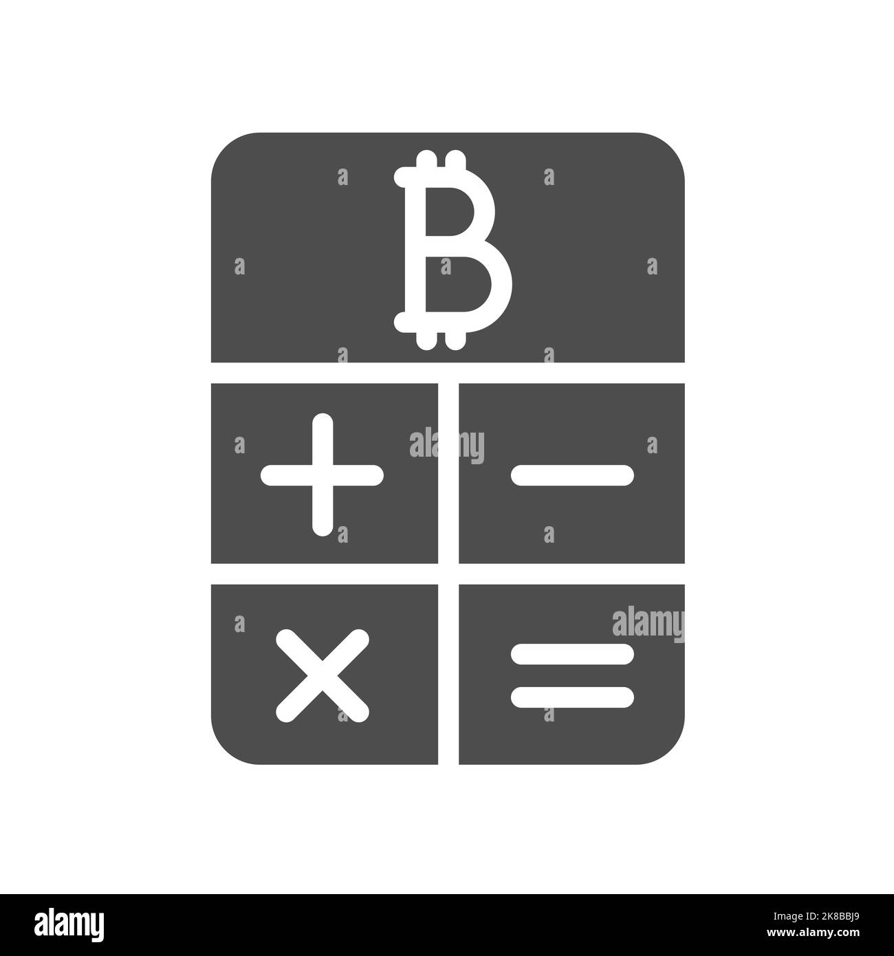 Cryptocurrency bitcoin on calculator Stock Vector Images - Alamy