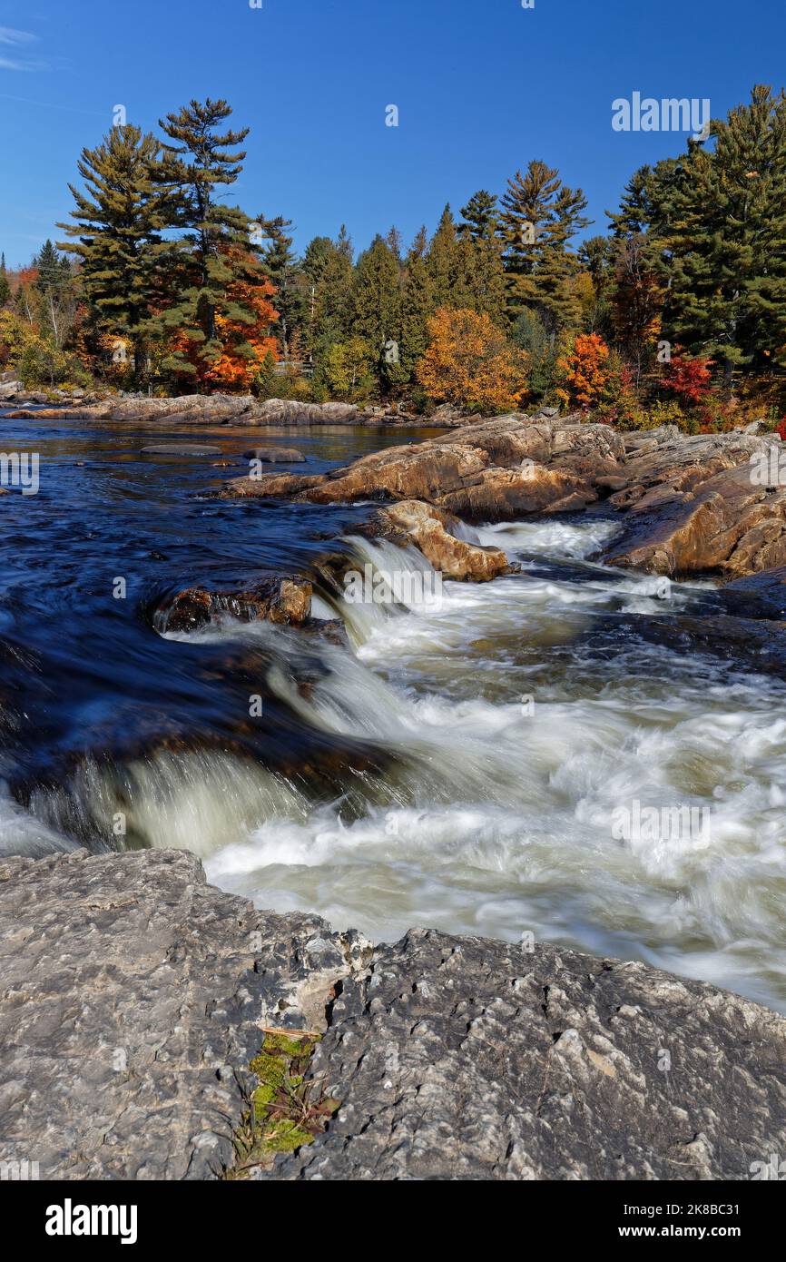 Waterfalls, Parc des Cascades, Quebec Stock Photo - Alamy