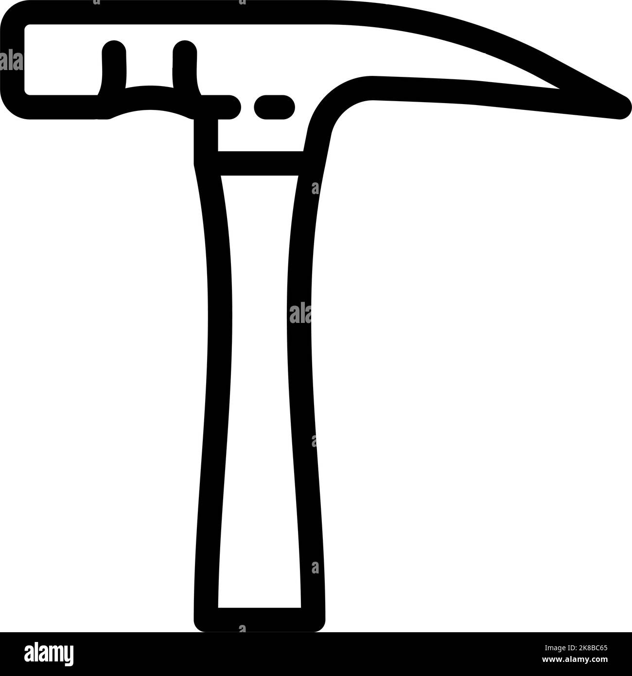 brick hammer line icon vector illustration Stock Vector Image & Art - Alamy