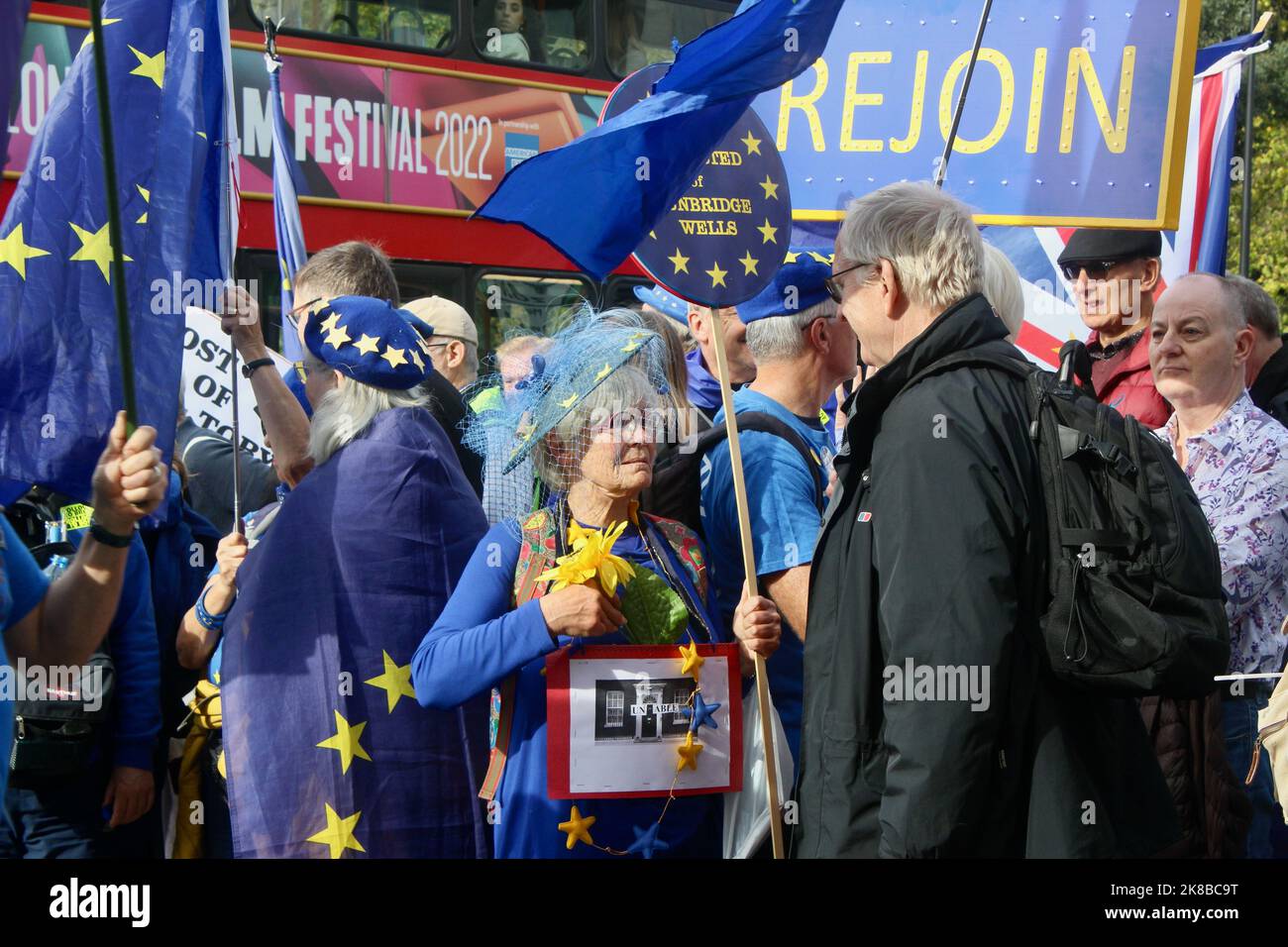 the first ever national rejoin the european union march in central ...