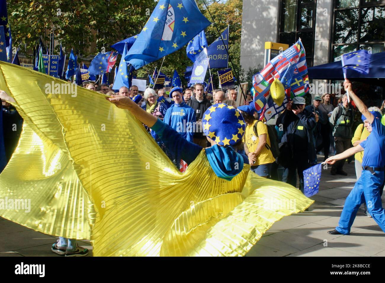 the first ever national rejoin the european union march in central ...