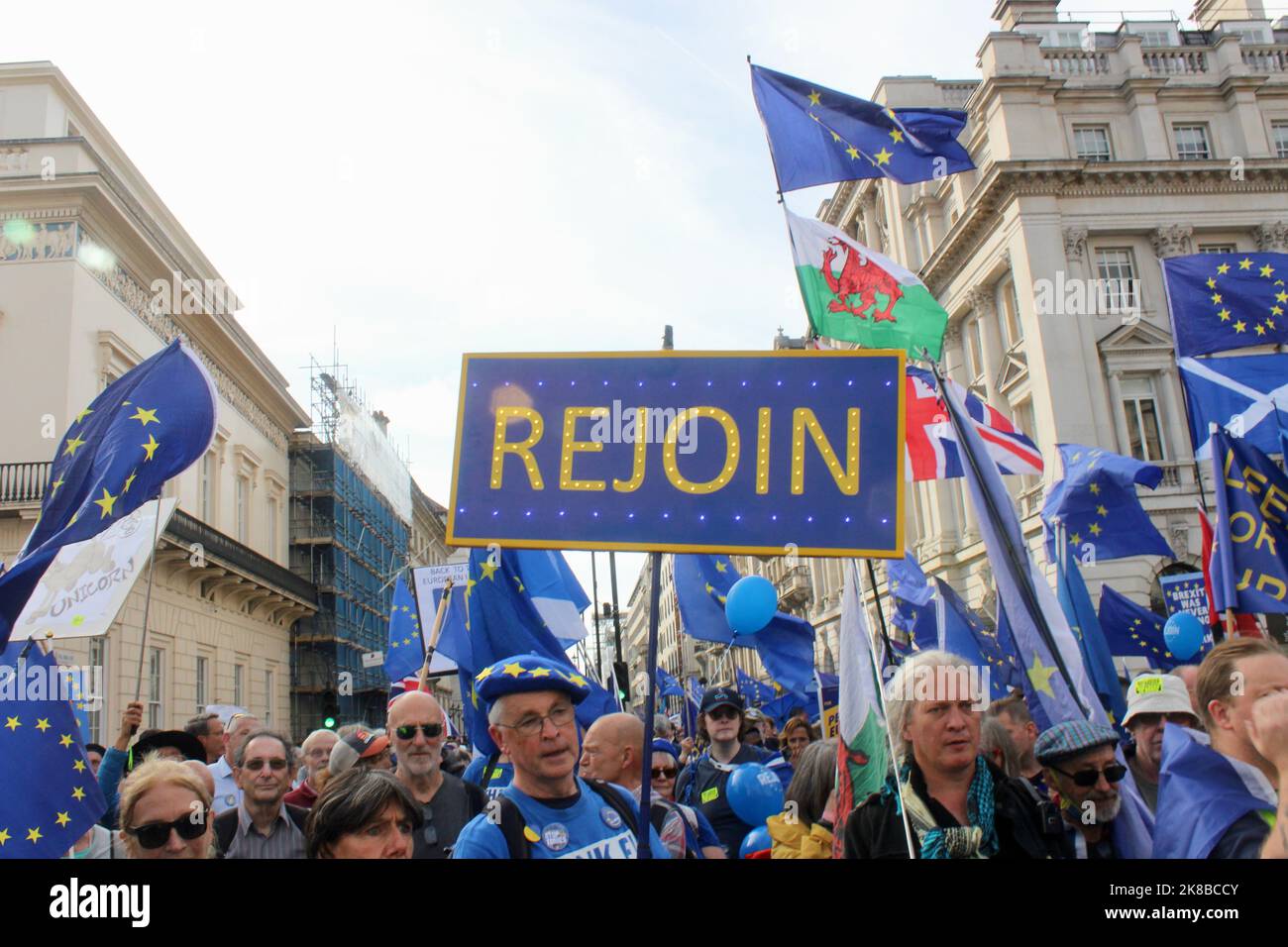 the first ever national rejoin the european union march in central ...