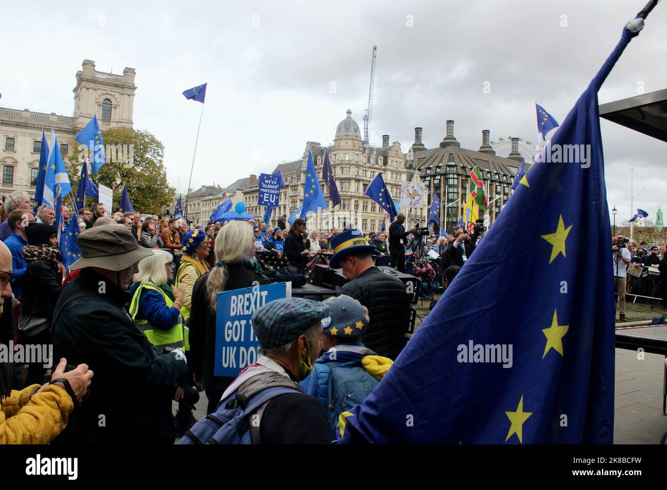 the first ever national rejoin the european union march in central ...