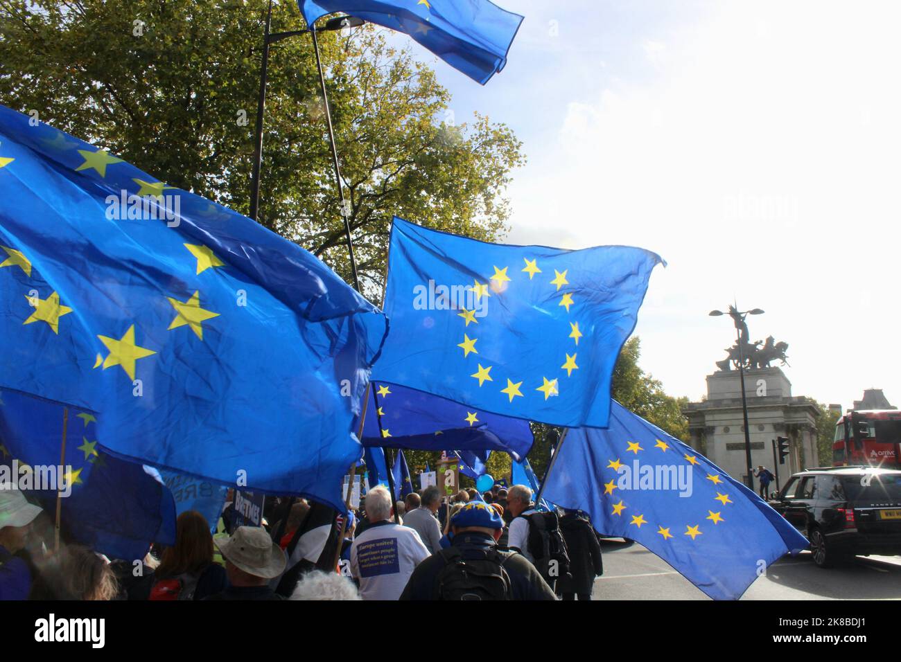 the first ever national rejoin the european union march in central ...