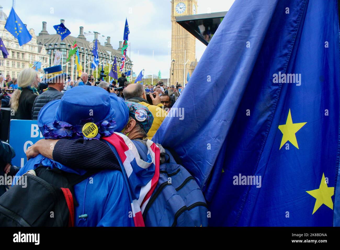 the first ever national rejoin the european union march in central ...