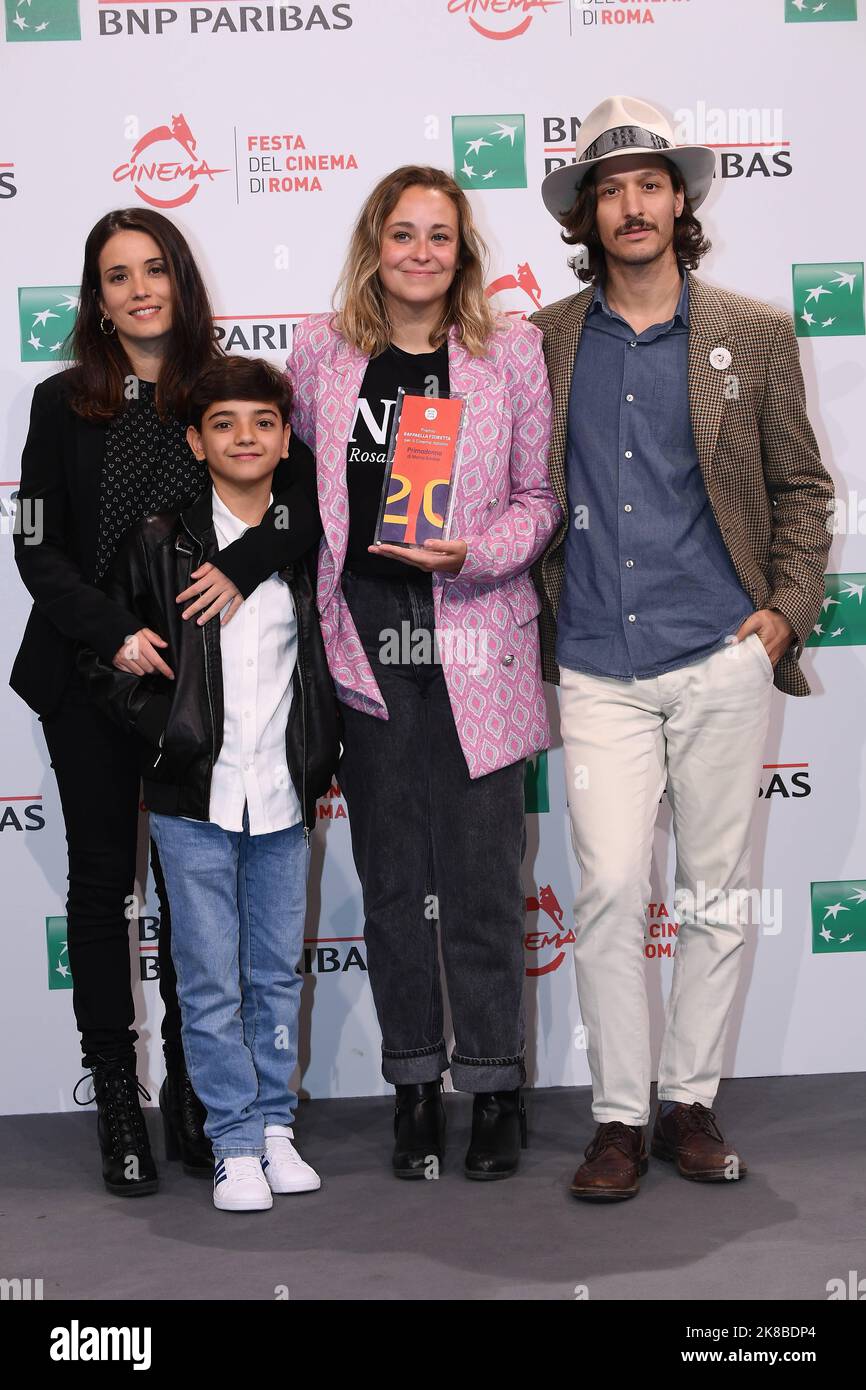 Rome Cinema Fest 2022. Rome Film Fest. Photocall awarded by Casa Alice ...