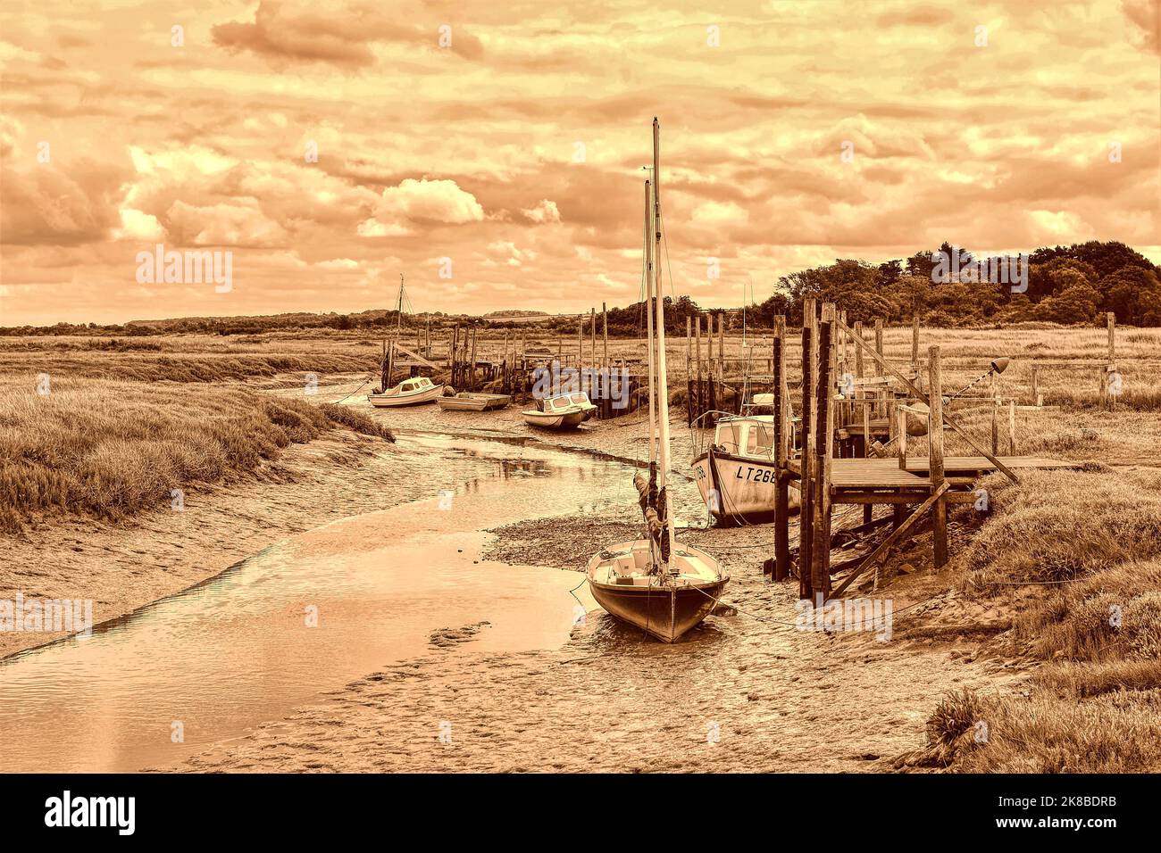 Thornham in monochrome hi-res stock photography and images - Alamy