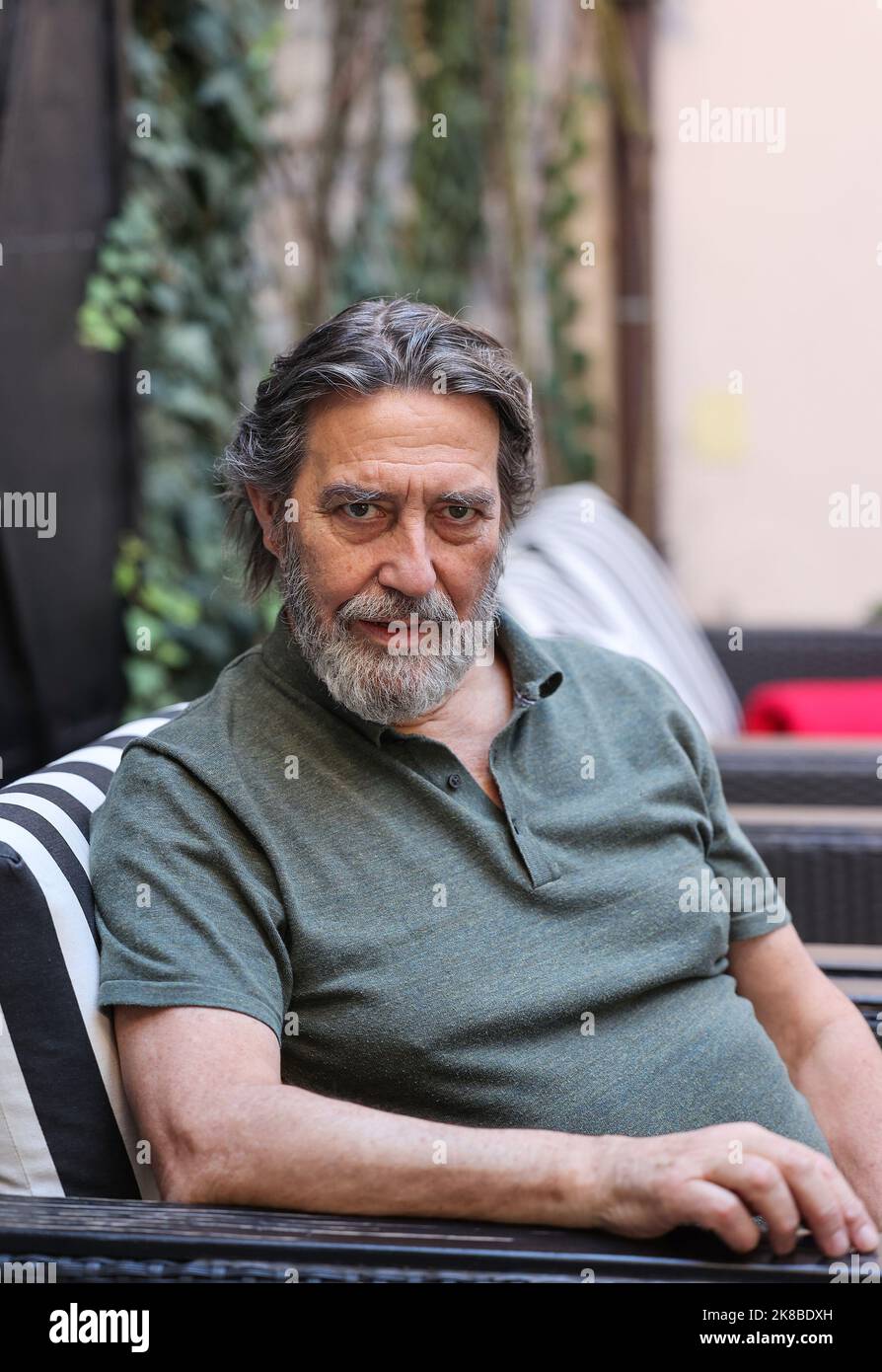 Irish actor Ciaran Hinds pose for photo on October 7, 2022 in Samobor ...