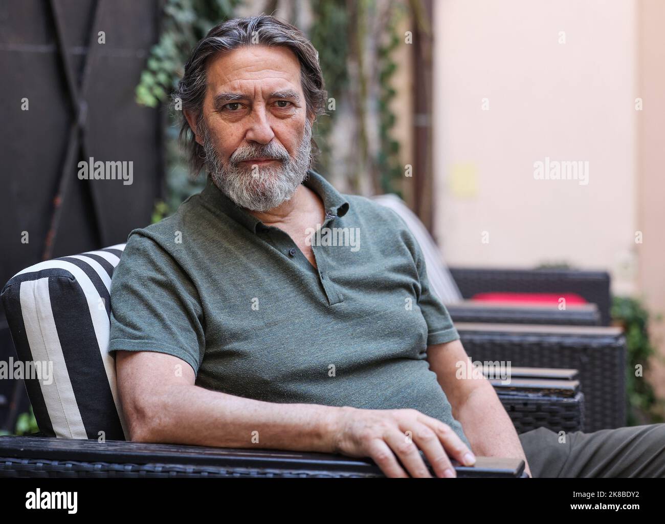 Irish actor Ciaran Hinds pose for photo on October 7, 2022 in Samobor ...