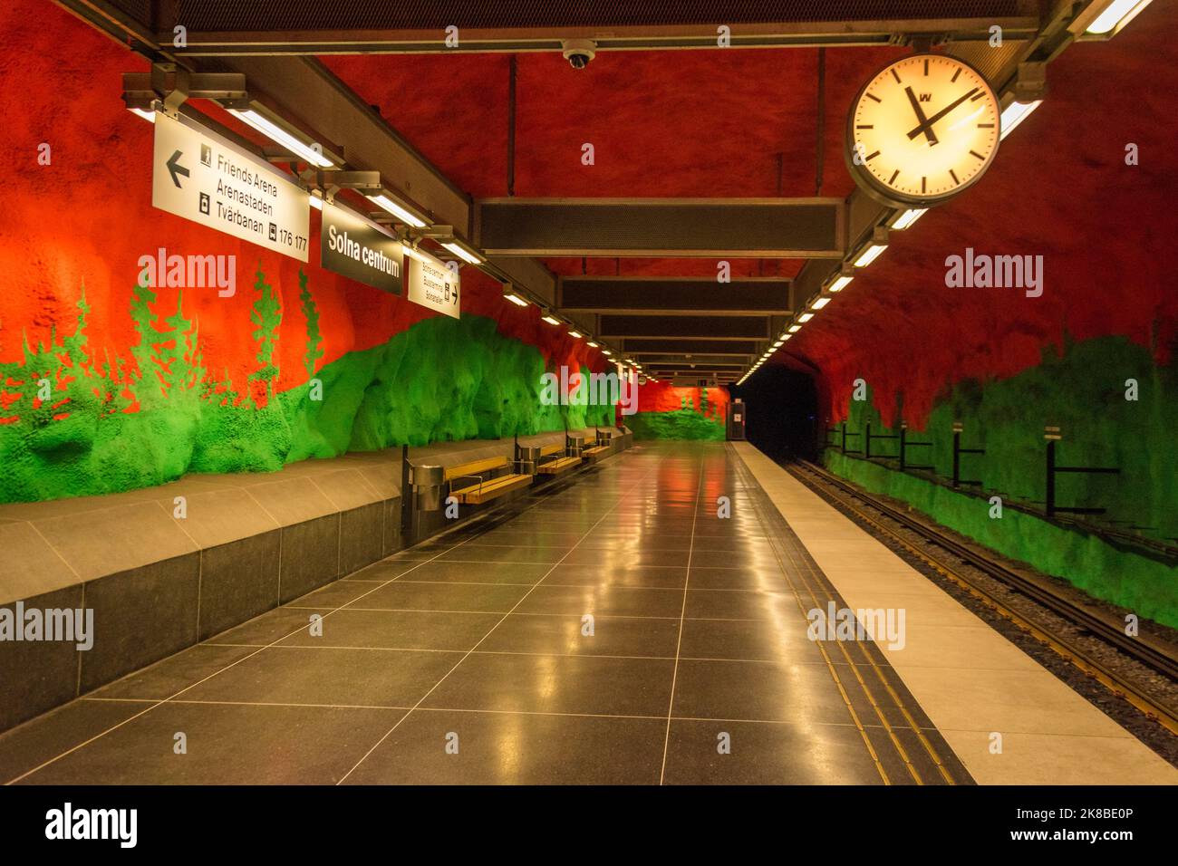 Underground station in Stockholm Sweden Stock Photo - Alamy
