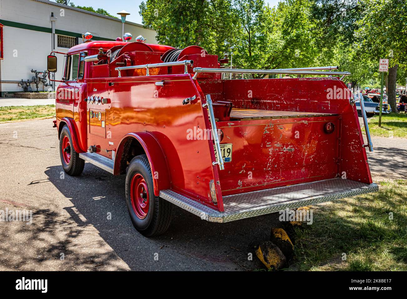 Falcon Heights, MN - June 19, 2022: High perspective rear corner view ...