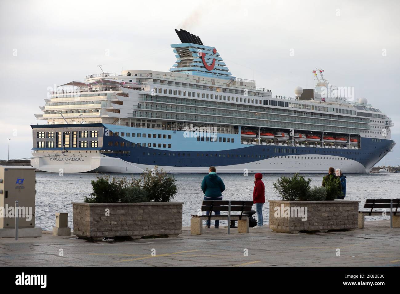 Cruiser Marella Explorer ll sailed into the port of Rijeka, where it is moored at the Mololongo ...
