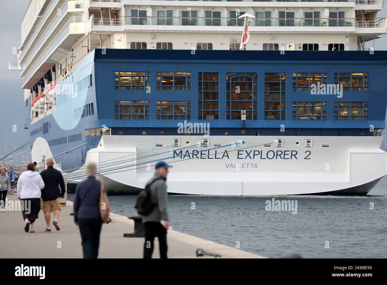 Cruiser Marella Explorer ll sailed into the port of Rijeka, where it is moored at the Mololongo ...