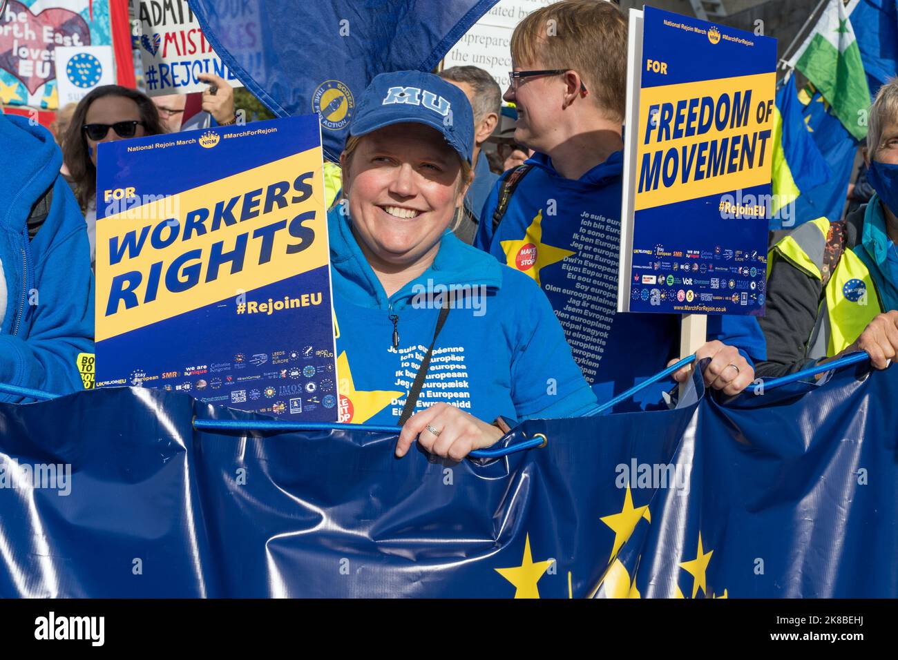 Protest march for the UK to rejoin the European Union after Brexit ...