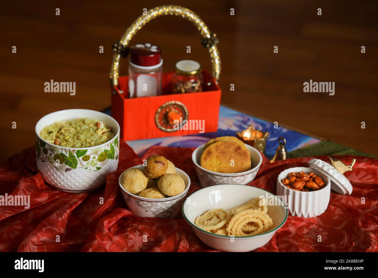Indian snacks Reema Shankar prepared for Diwali: front from left ...