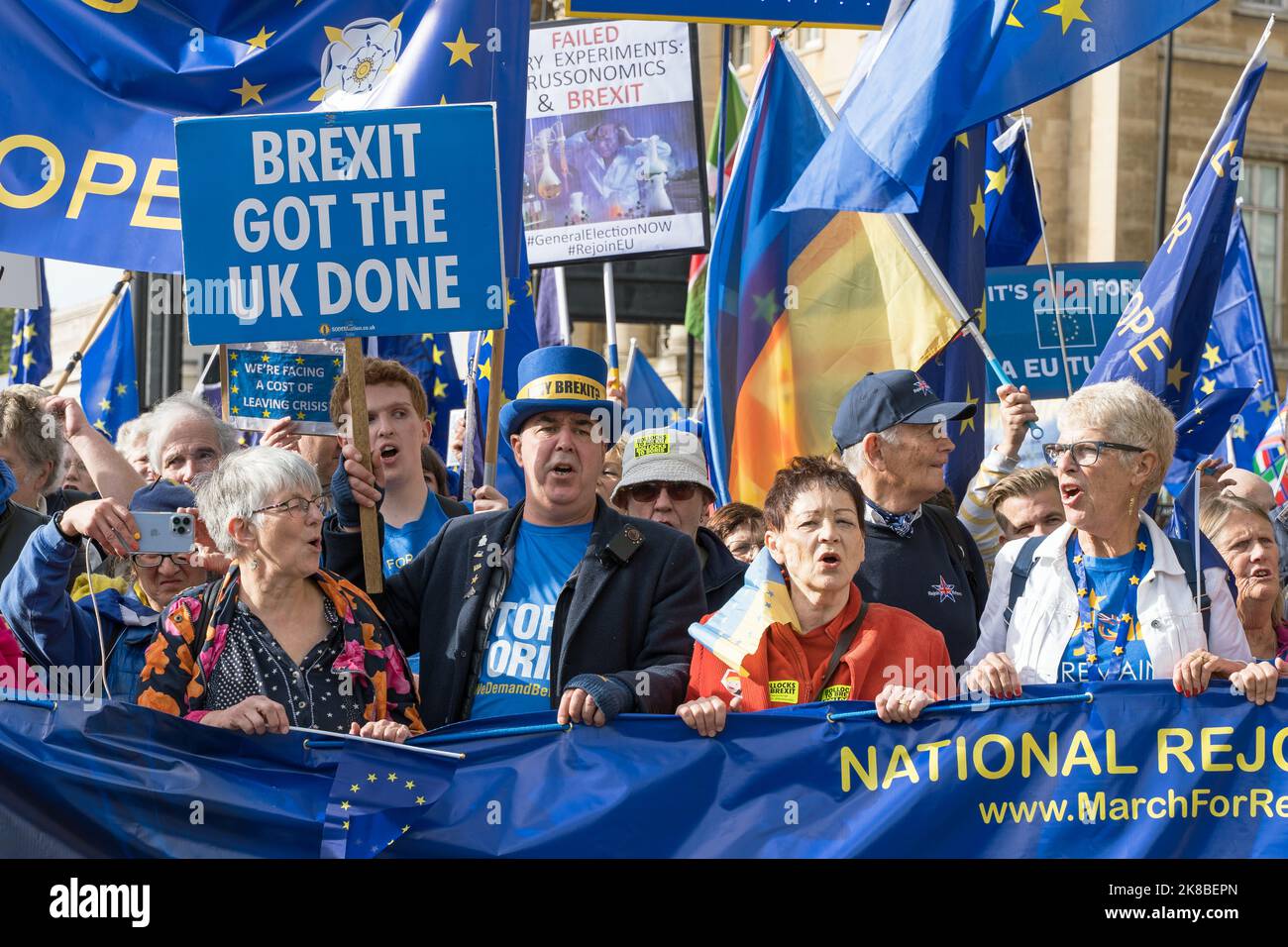 Protest march for the UK to rejoin the European Union after Brexit ...
