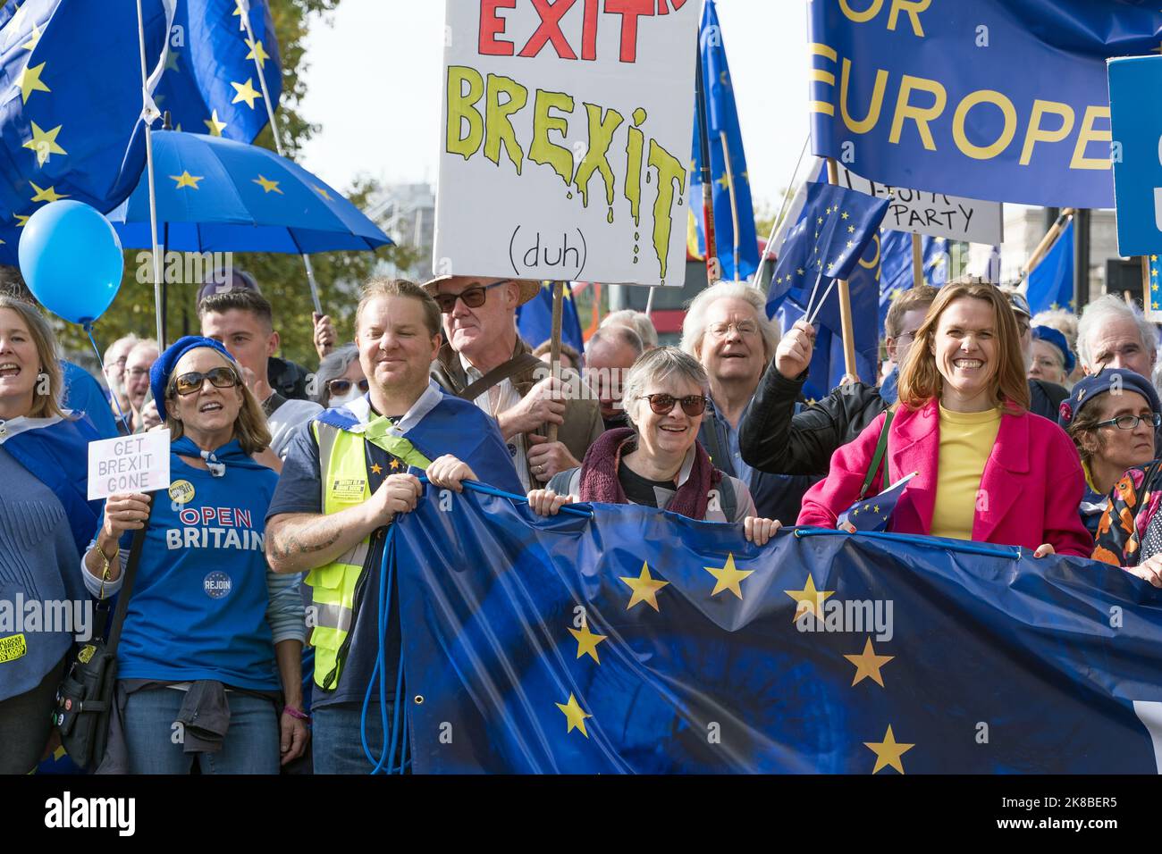 Protest march for the UK to rejoin the European Union after Brexit ...