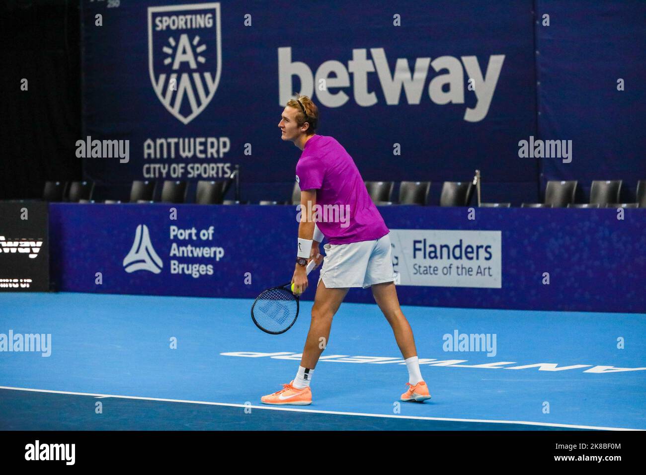 American Sebastian Korda pictured in action during the men's single ...