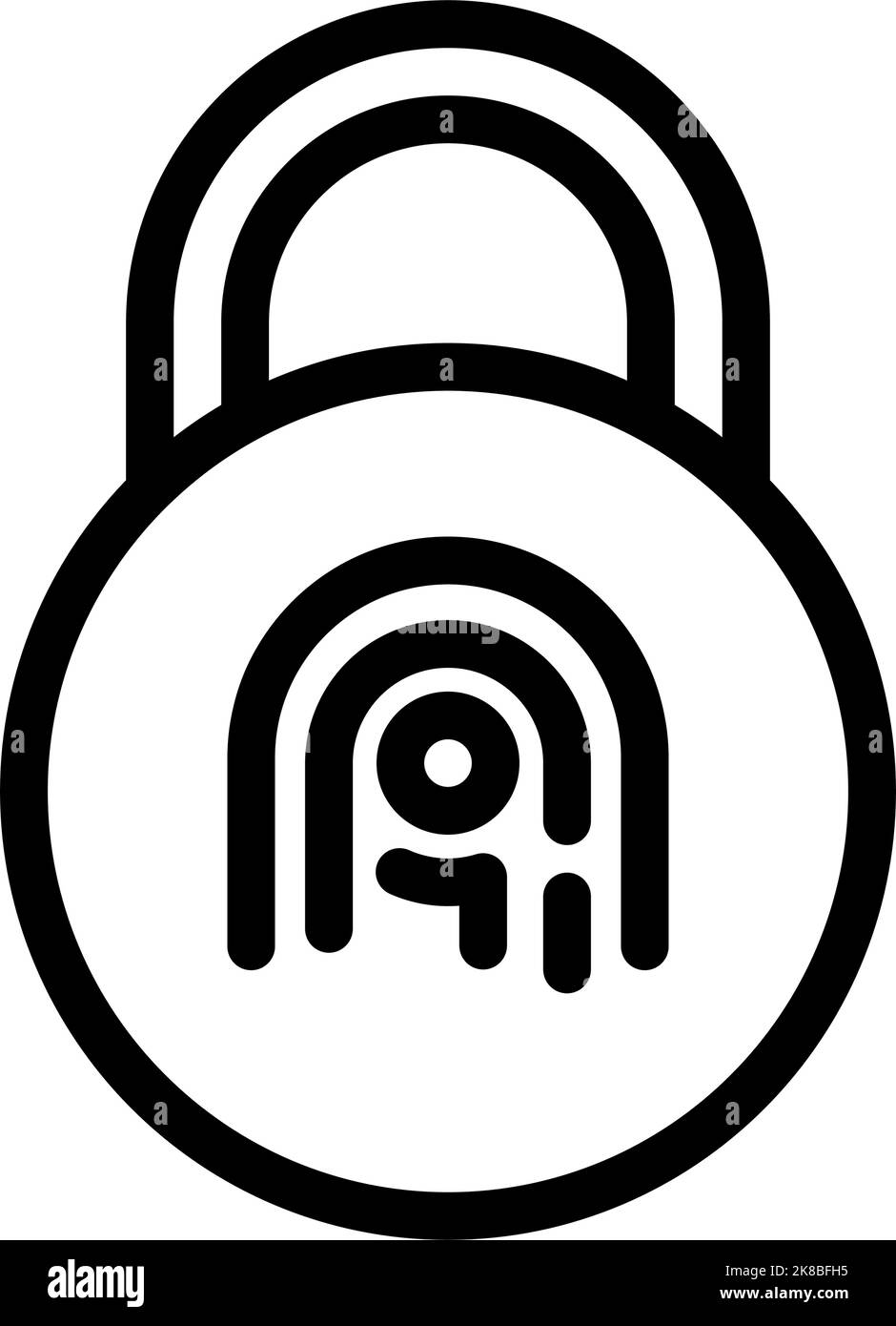 private padlock line icon vector illustration Stock Vector Image & Art ...