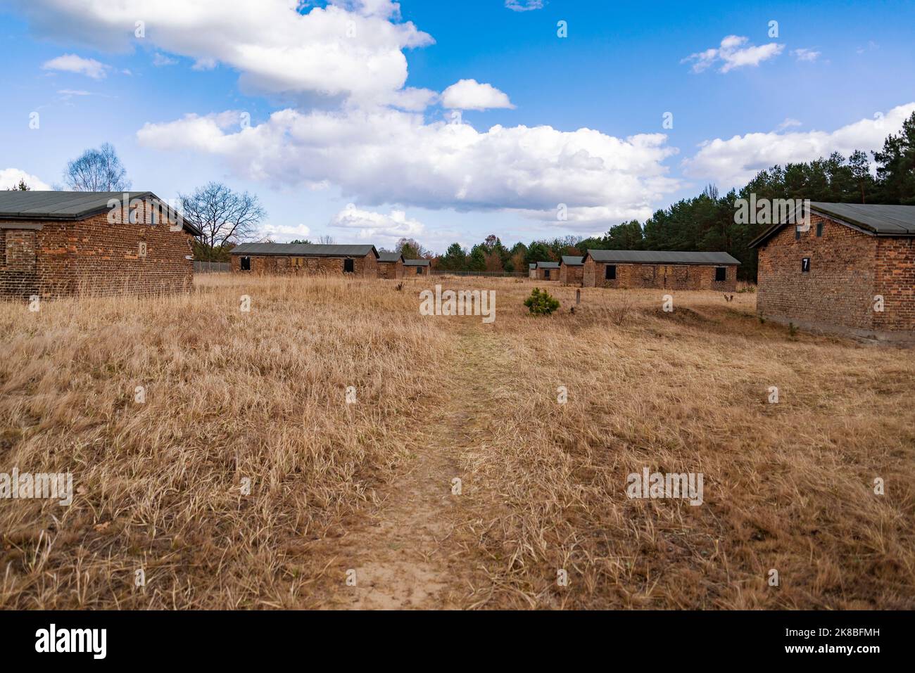 the Nazi concentration camp in Germany. the Soviet camp n.7 inside the ...
