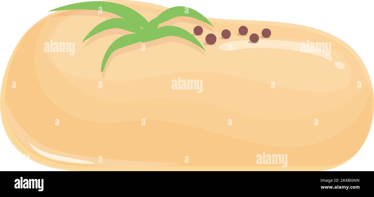 Foie gras food icon cartoon vector. Goose meat. Ham pate Stock Vector ...