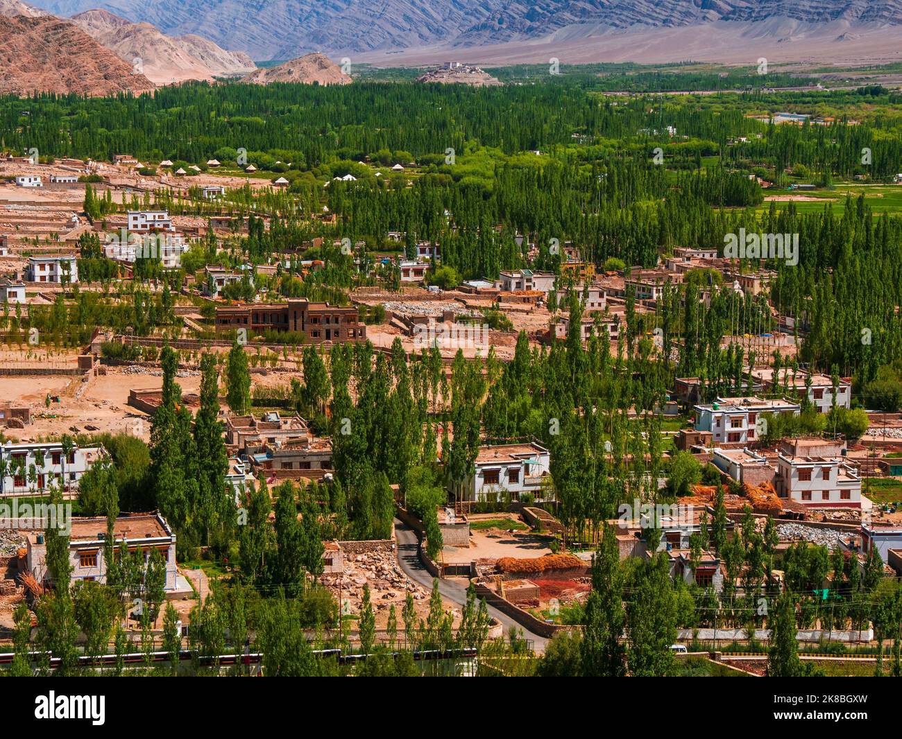 Beautiful landscape of Ladakh covering mountain range and sky, highest ...
