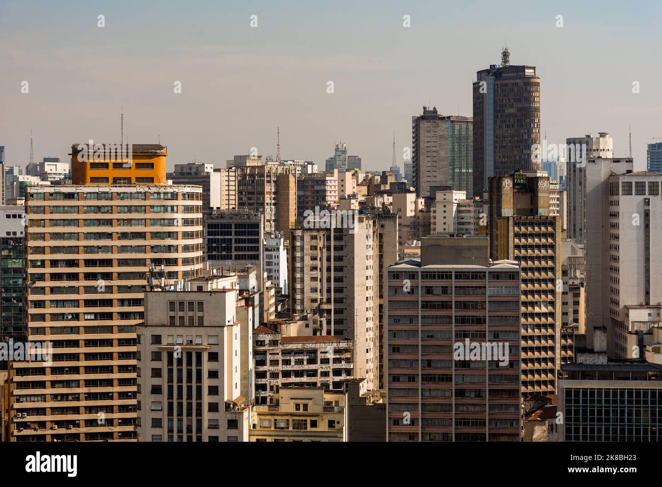 High Rise Buildings of Sao Paulo City Downtown Stock Photo - Alamy