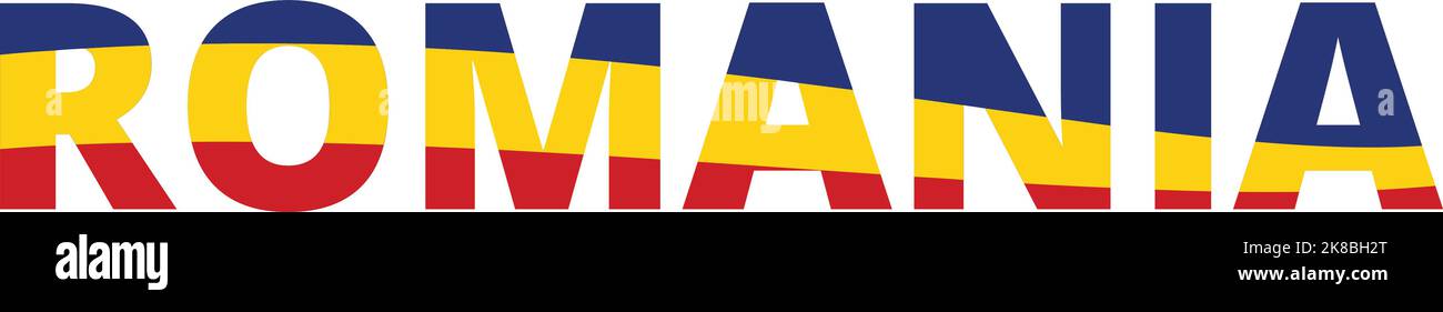 Romania text icon cartoon vector. Romanian map. National day Stock ...