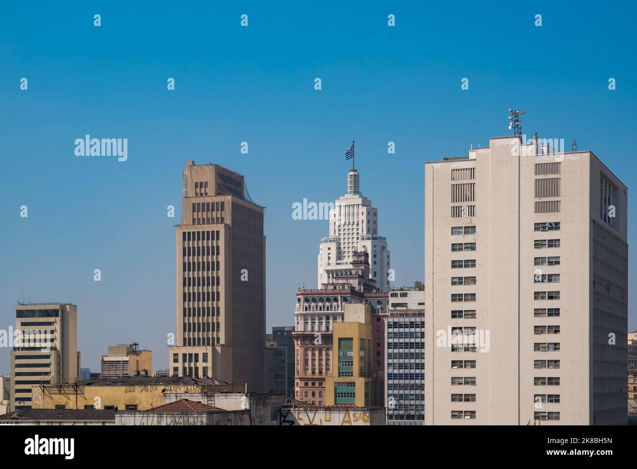 High Rise Buildings of Sao Paulo City Downtown Stock Photo - Alamy